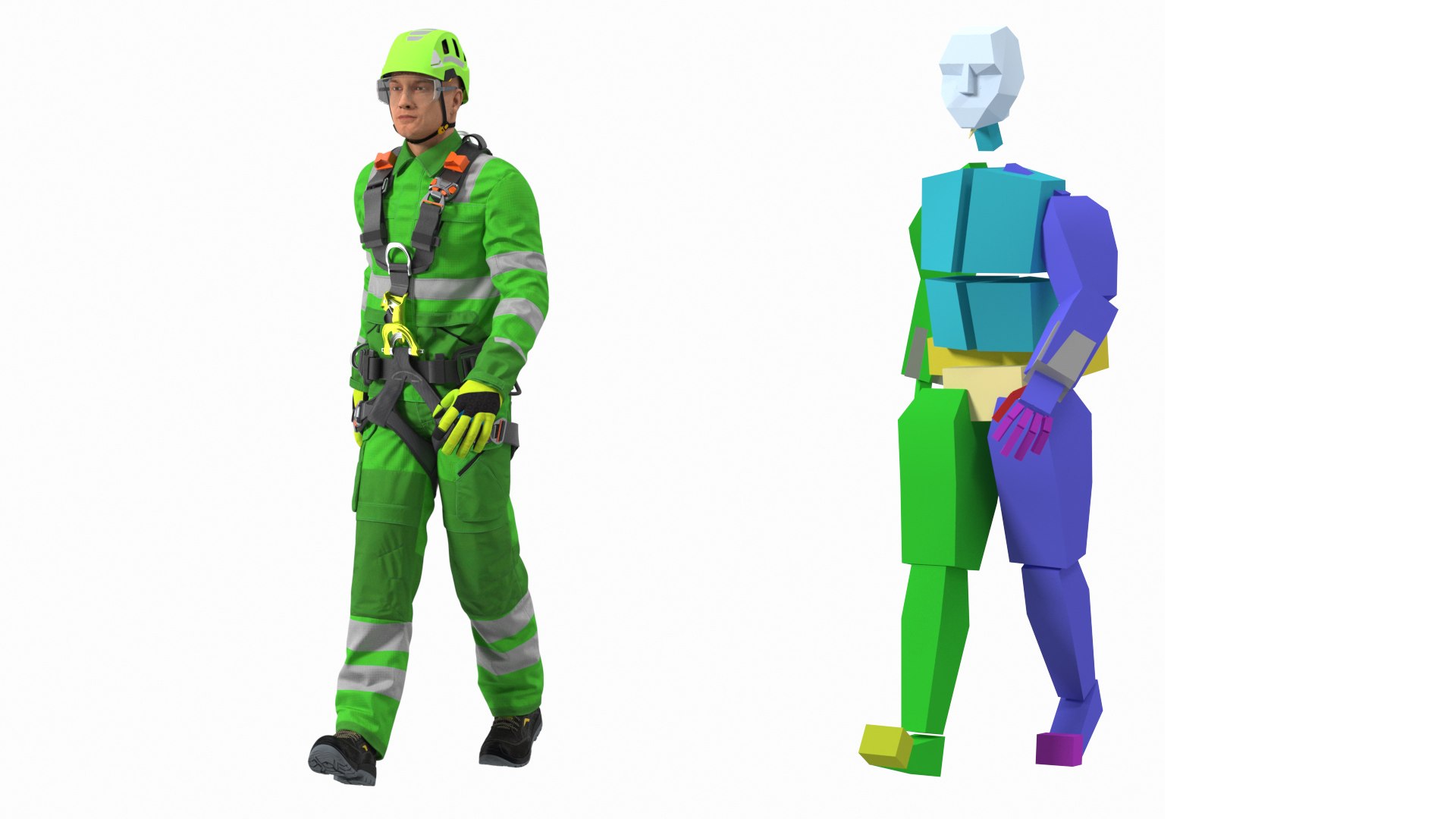 High Altitude Alpinist Worker Rigged for Modo 3D model - TurboSquid 1809372