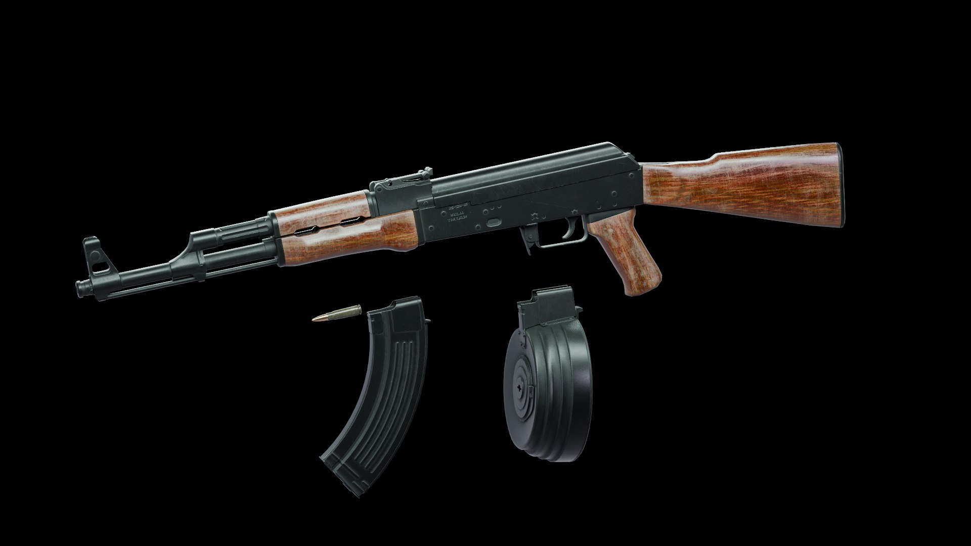 Ak47 3D Model - TurboSquid 2322433