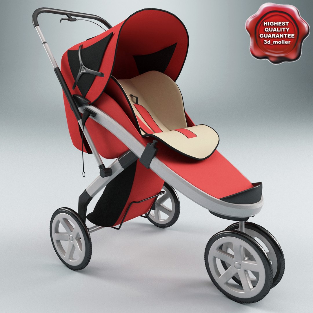 3d model baby prams