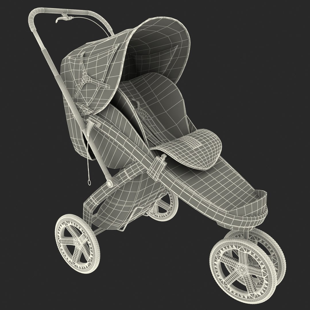 3d model baby prams