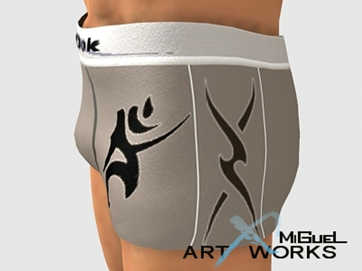 3d model boxers briefs