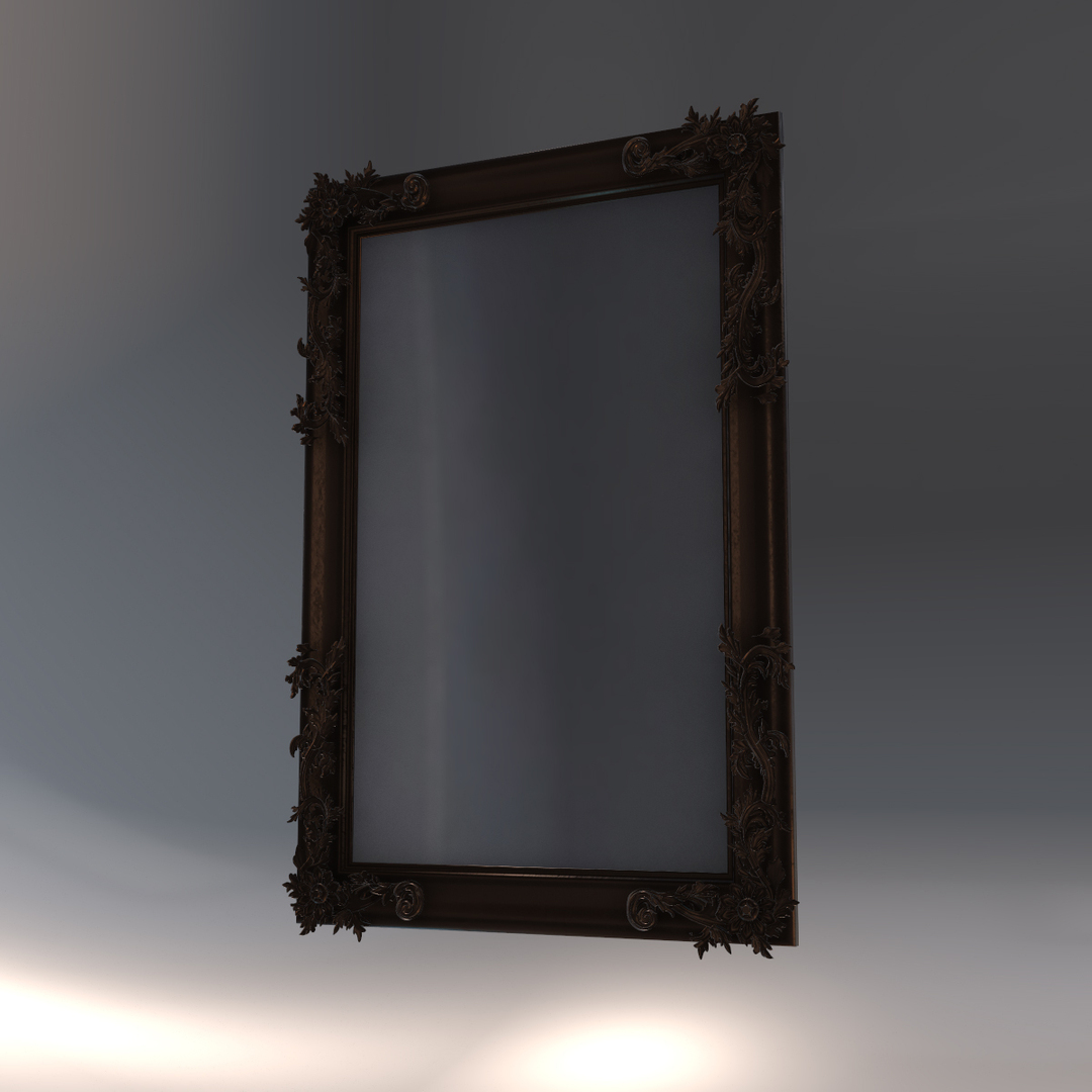 3D Vintage Mirror Model - TurboSquid 1220089