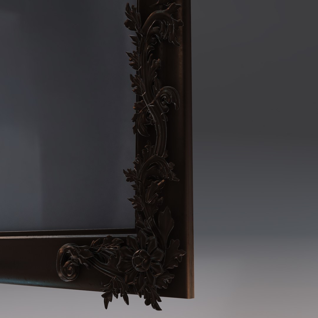 3D Vintage Mirror Model - TurboSquid 1220089