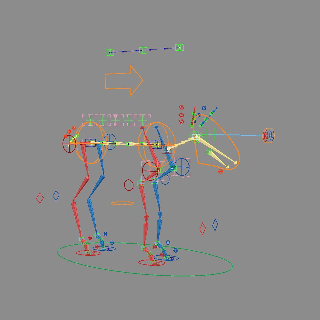 moose fur rigged 3d max