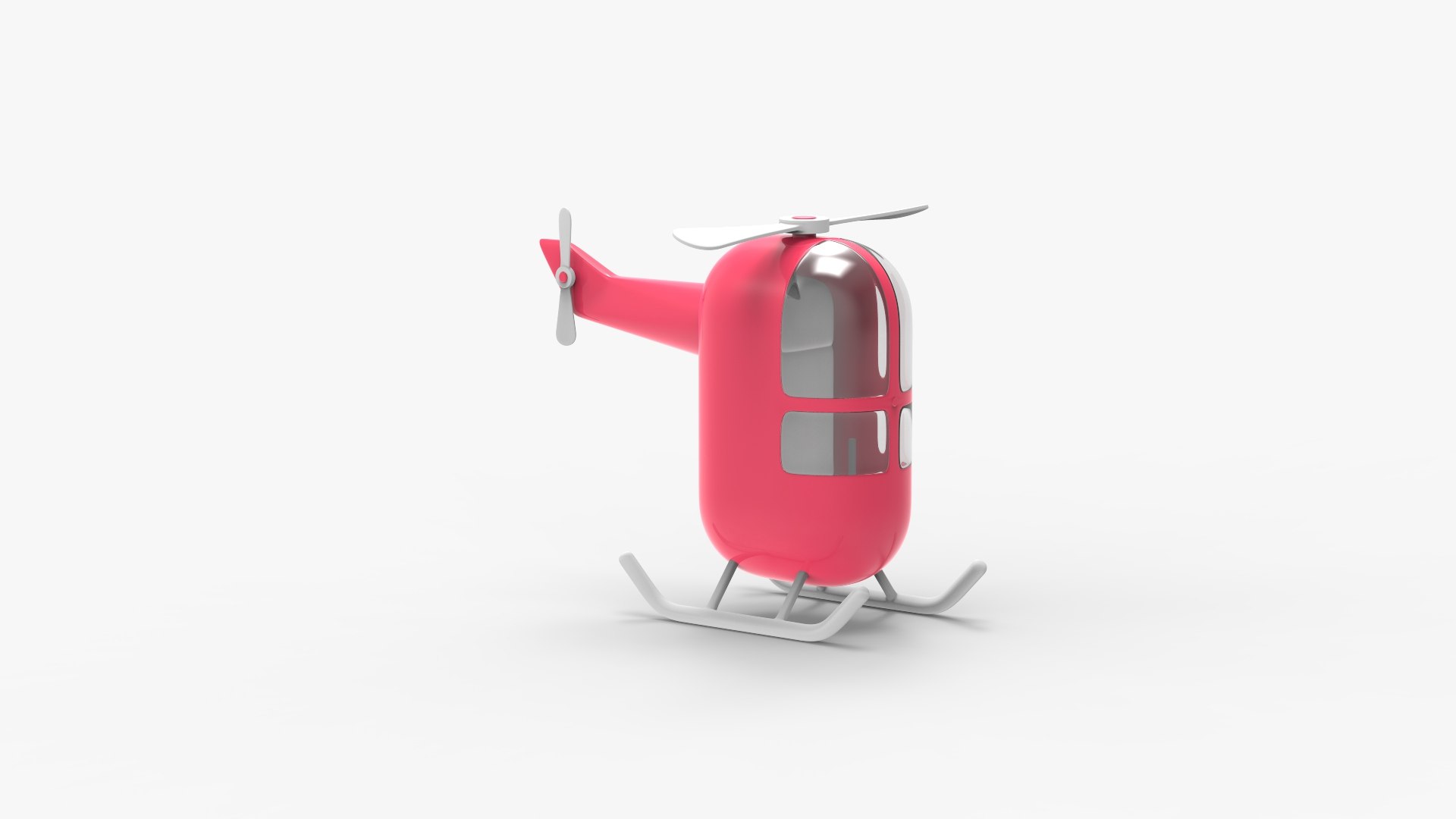 Cartoon Copter Model - TurboSquid 1858299