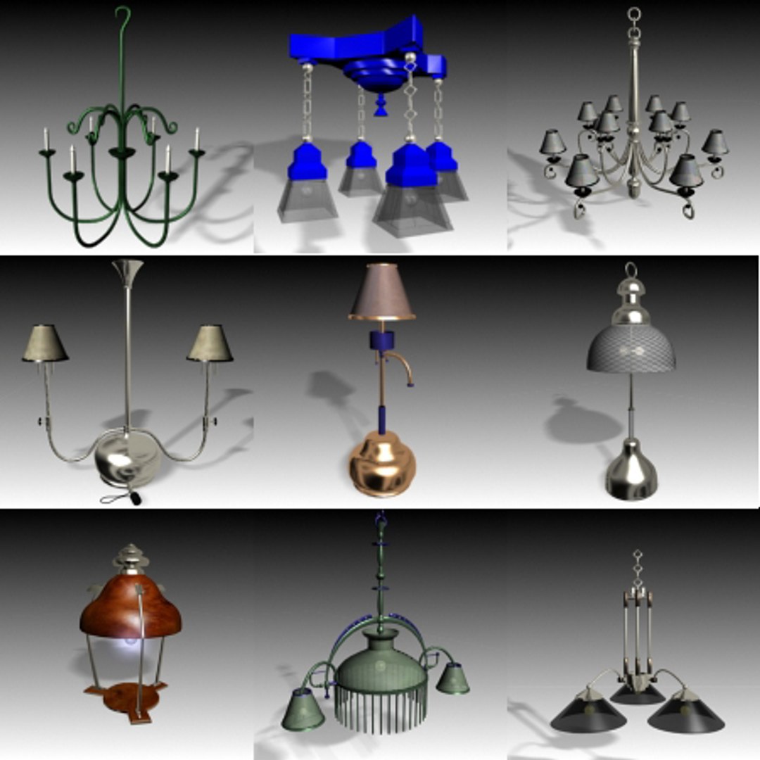 3ds Max Lamp Chandelier