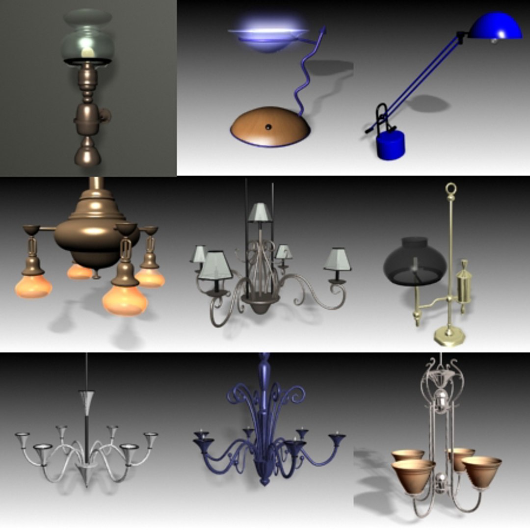 3ds Max Lamp Chandelier