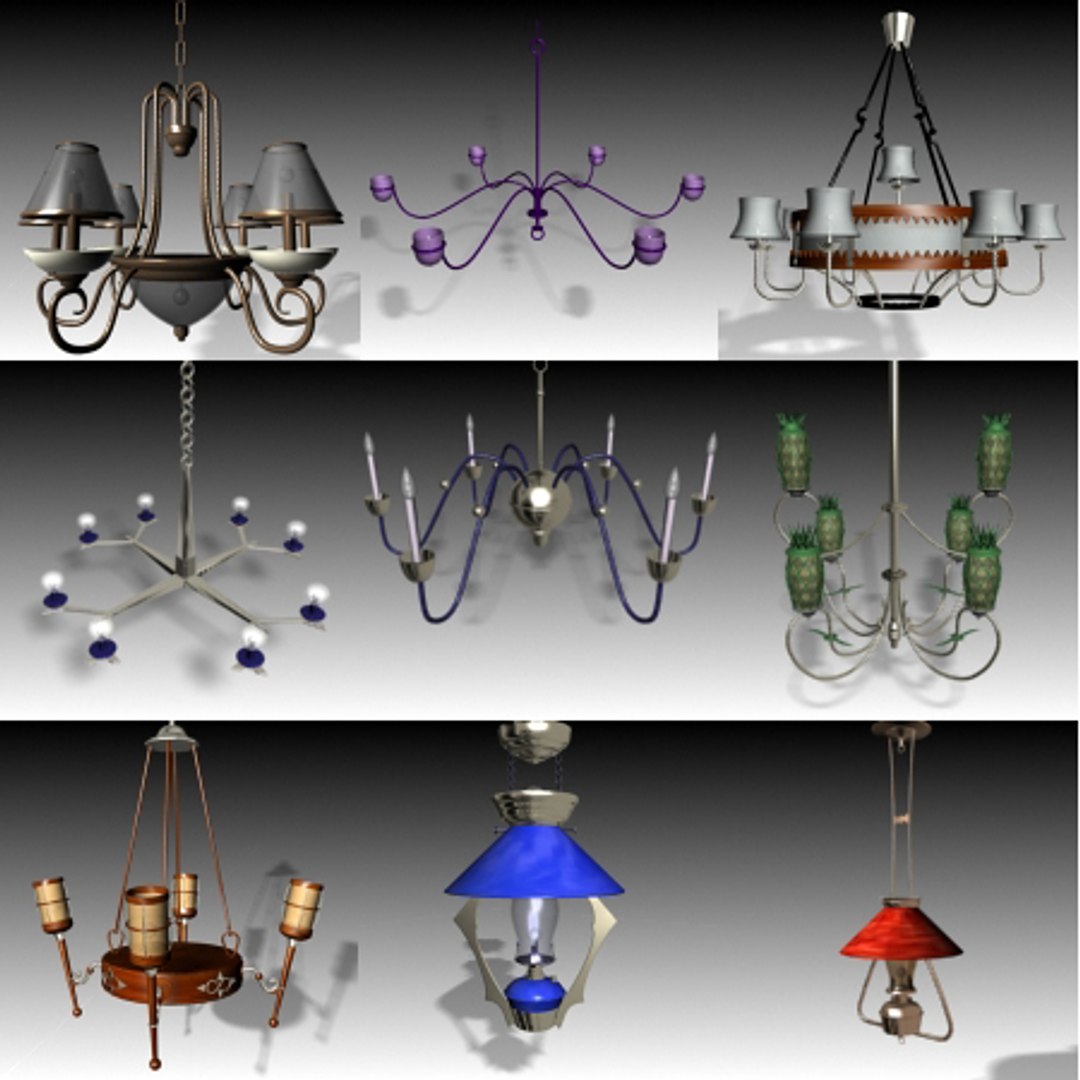 3ds Max Lamp Chandelier