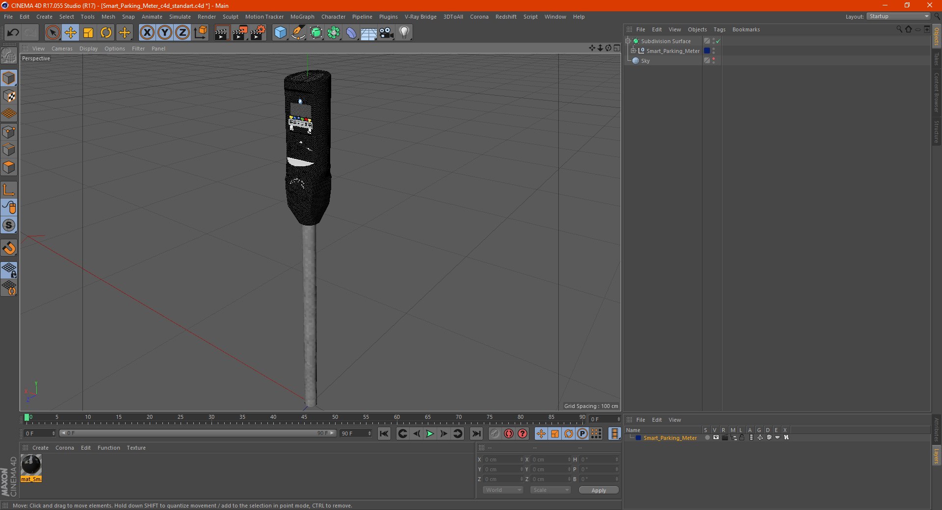 Smart Parking Meter 3D Model - TurboSquid 1794552