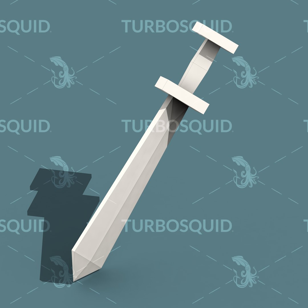 Low Poly Sword Isometric Icon 3D model - TurboSquid 1722075