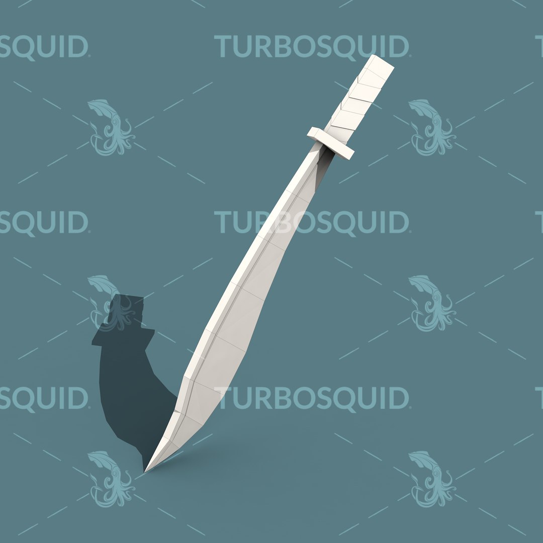 Low Poly Sword Isometric Icon 3D model - TurboSquid 1722075