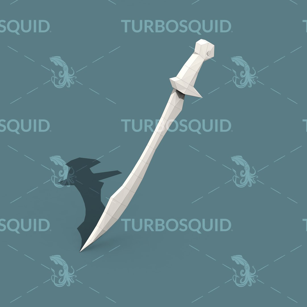 Low Poly Sword Isometric Icon 3D model - TurboSquid 1722075