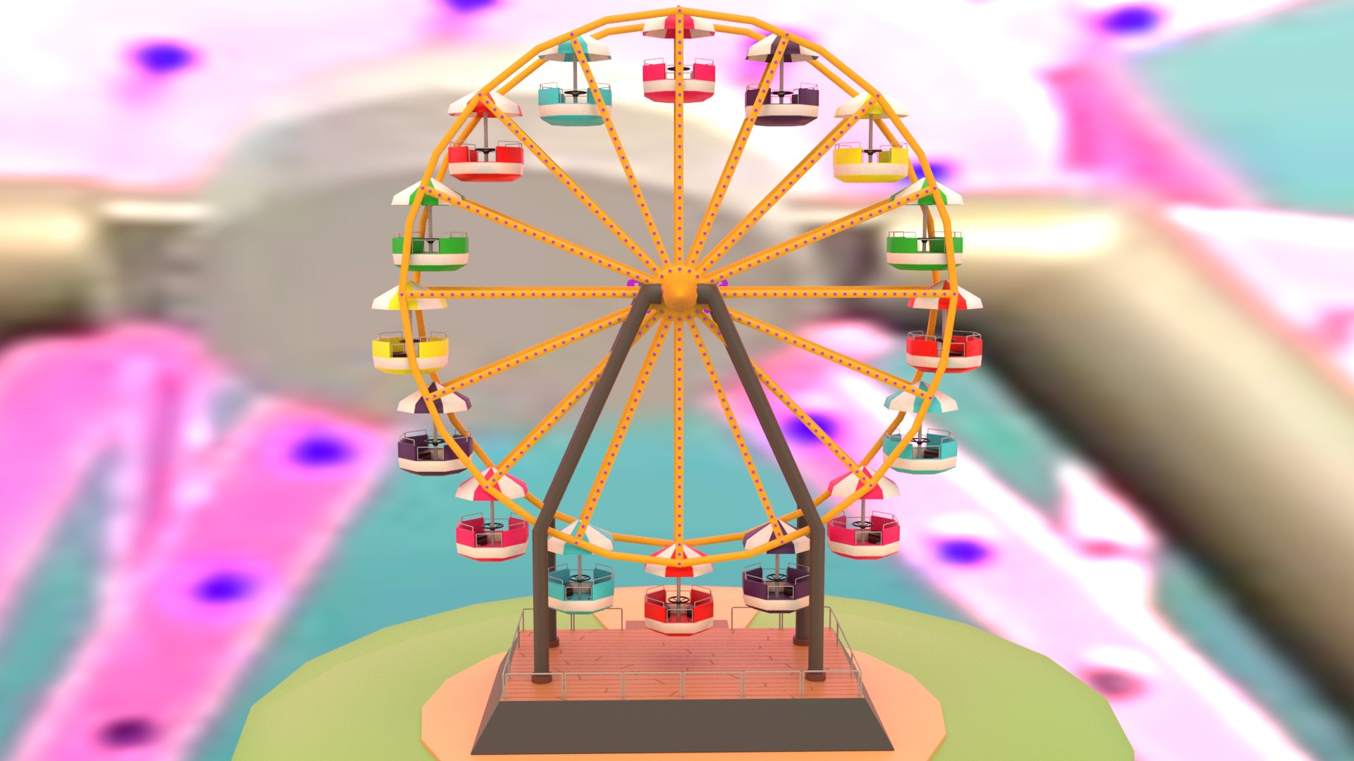 Ferris Wheel 3D model - TurboSquid 2014848