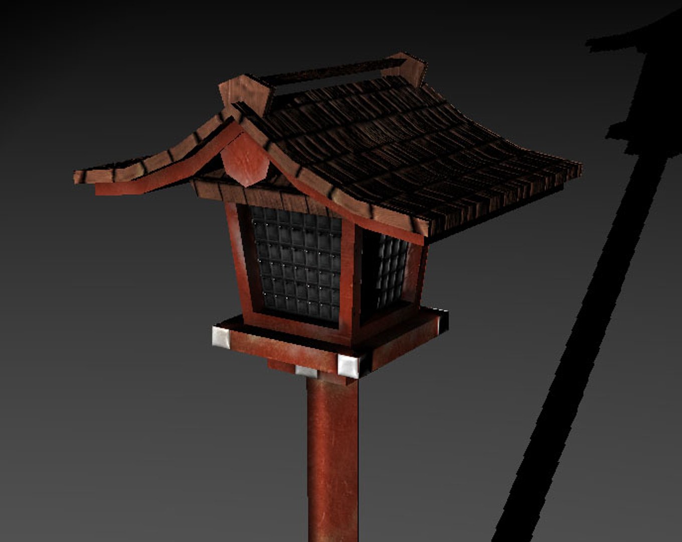 3d model japan street lamp