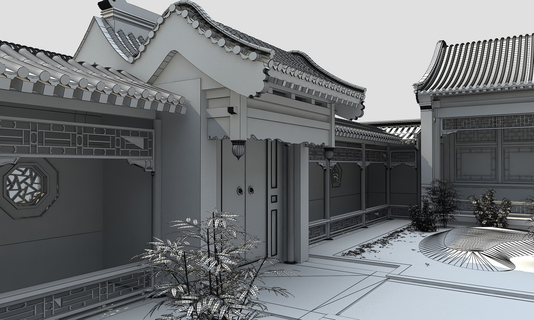 Chinese Courtyard House 06 3D Model - TurboSquid 2123175