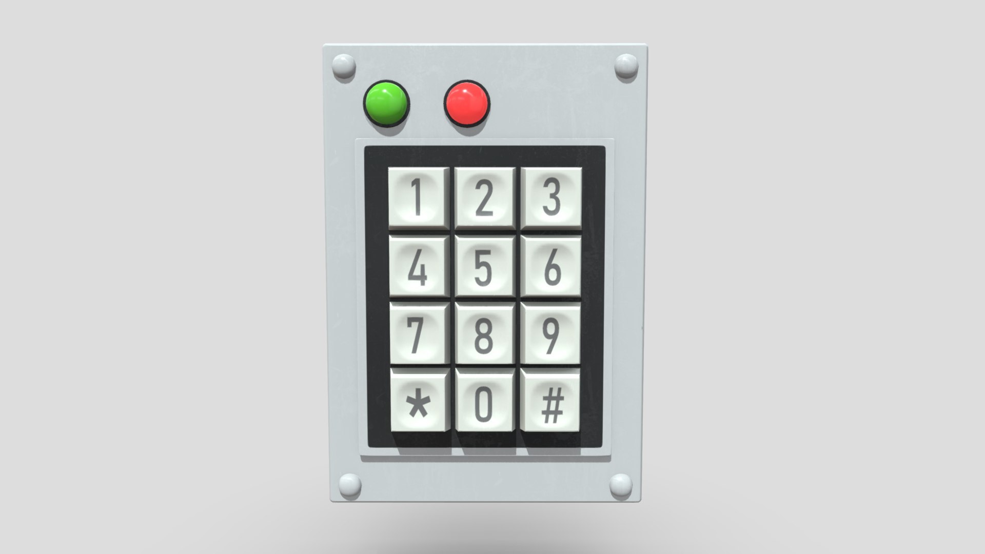 Free CC0 - Keypad Door Lock 3D Model - TurboSquid 2196082