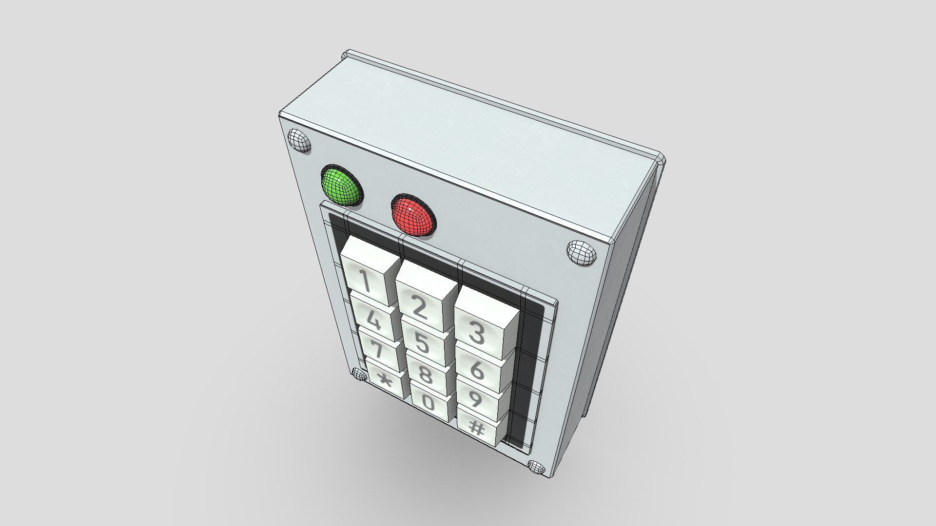 Free CC0 - Keypad Door Lock 3D Model - TurboSquid 2196082