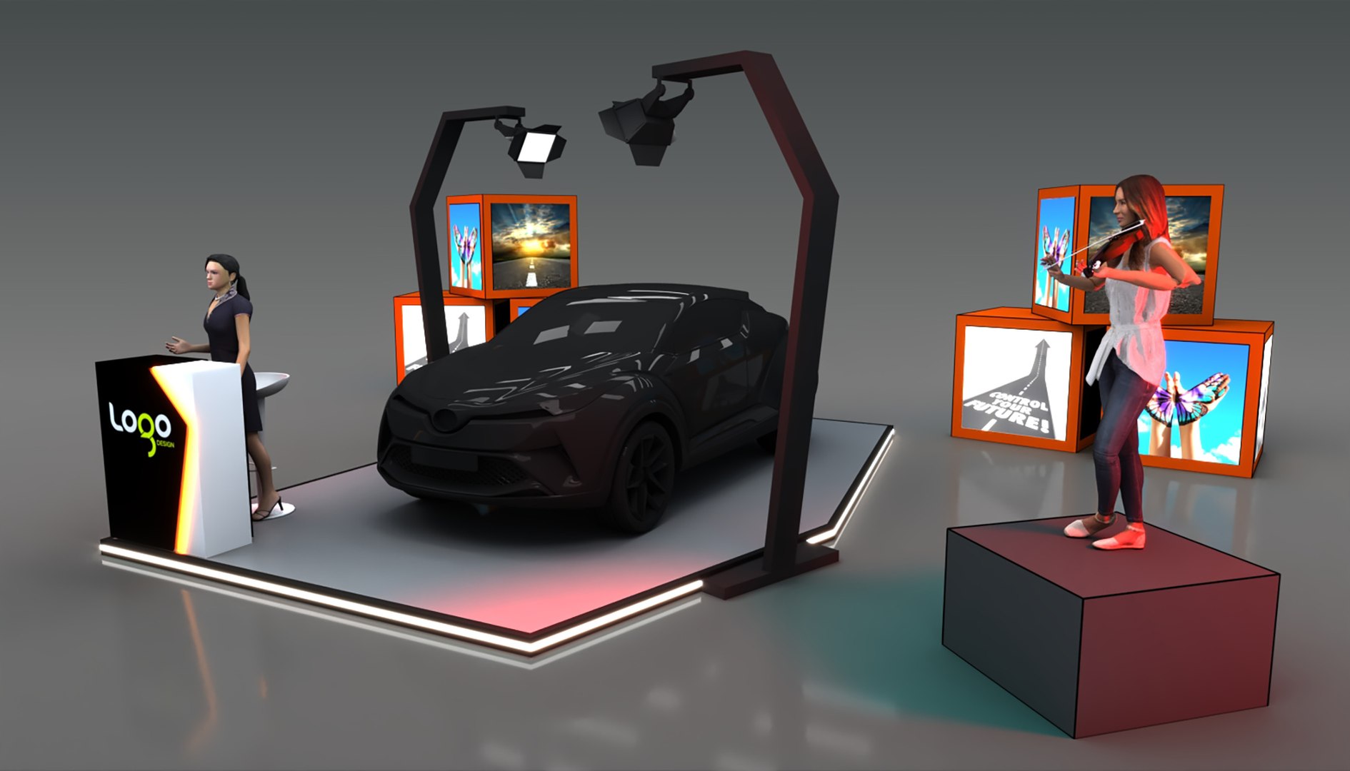 Stand Idea 6mt X 4 Mt 3D - TurboSquid 1967414