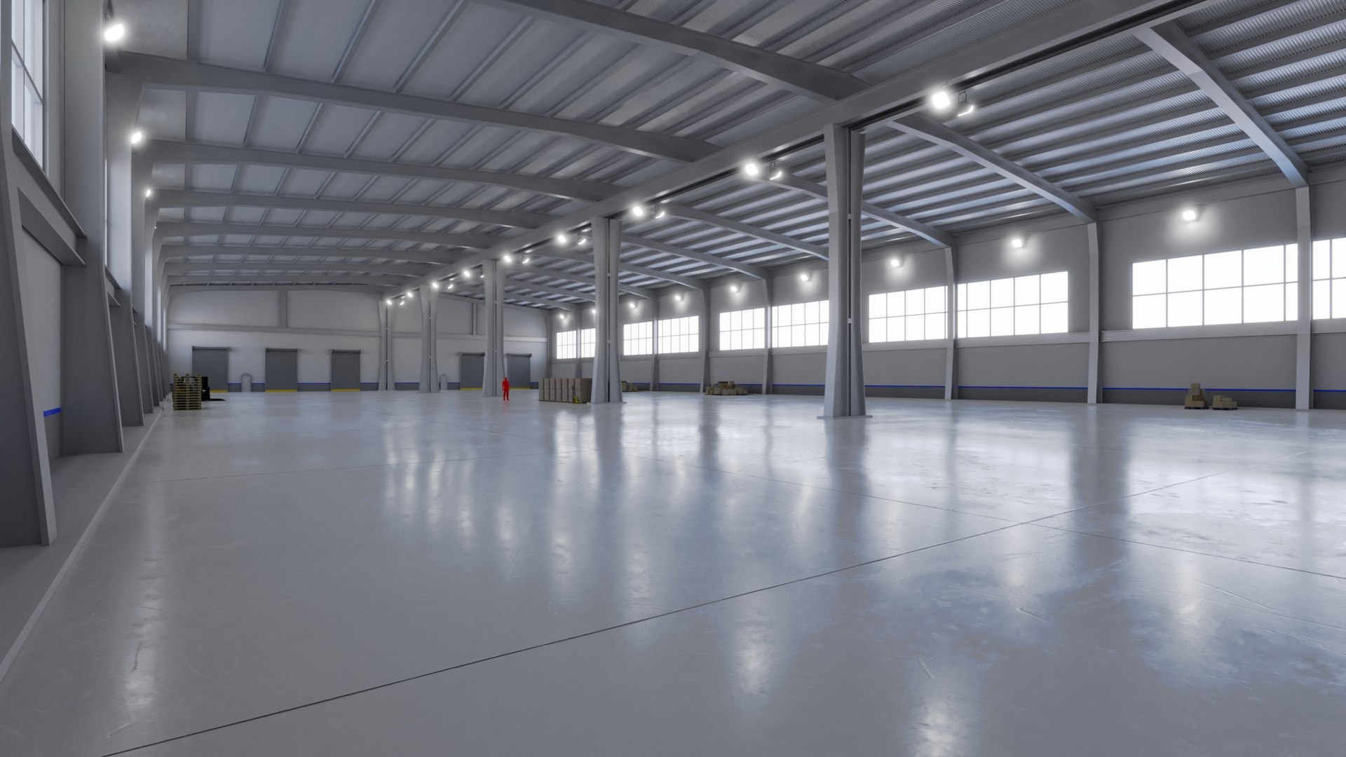 Warehouse Industrial Interior 3D - TurboSquid 1674968