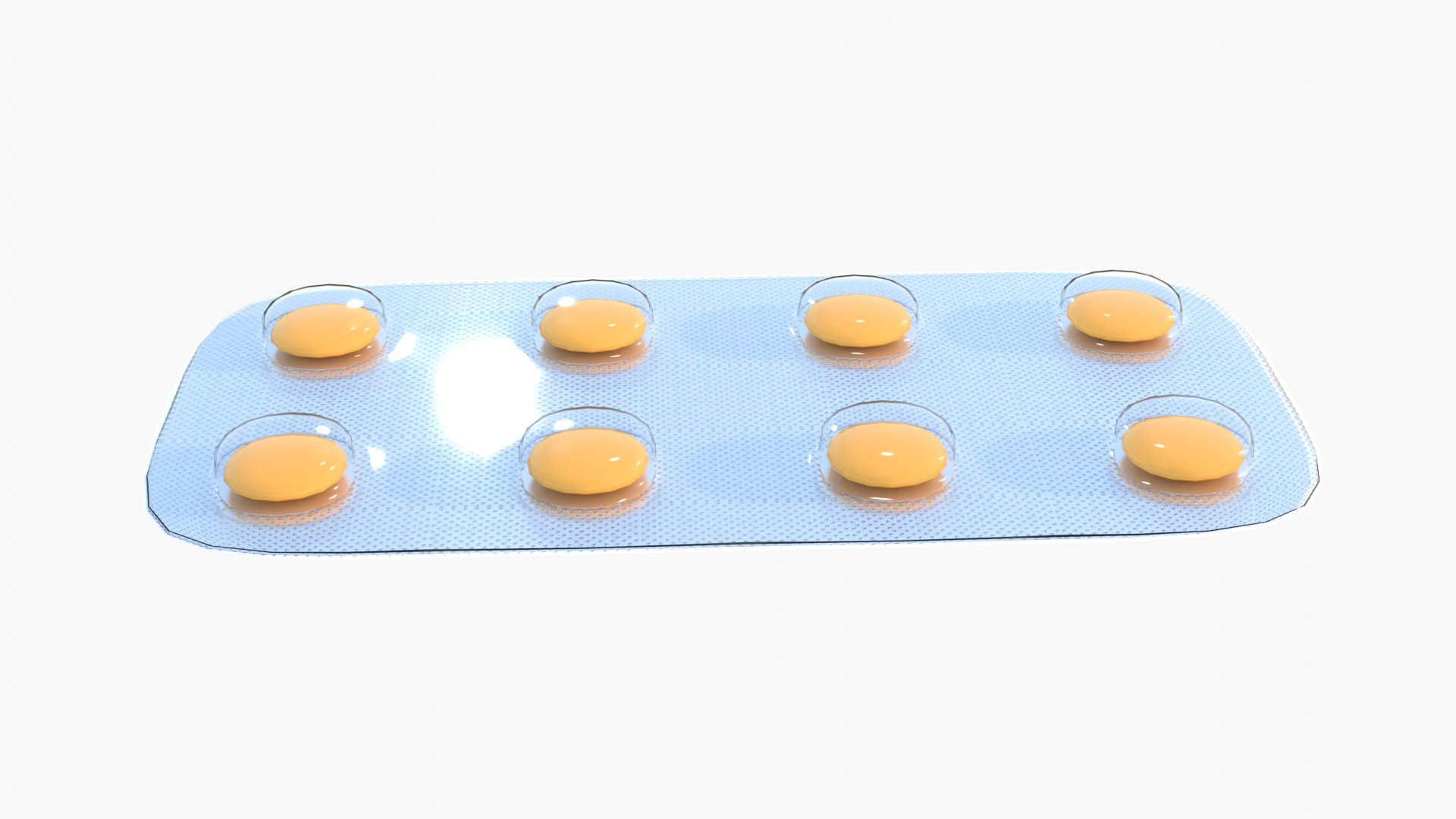 3D Blister Pills Pack Model - TurboSquid 2200154