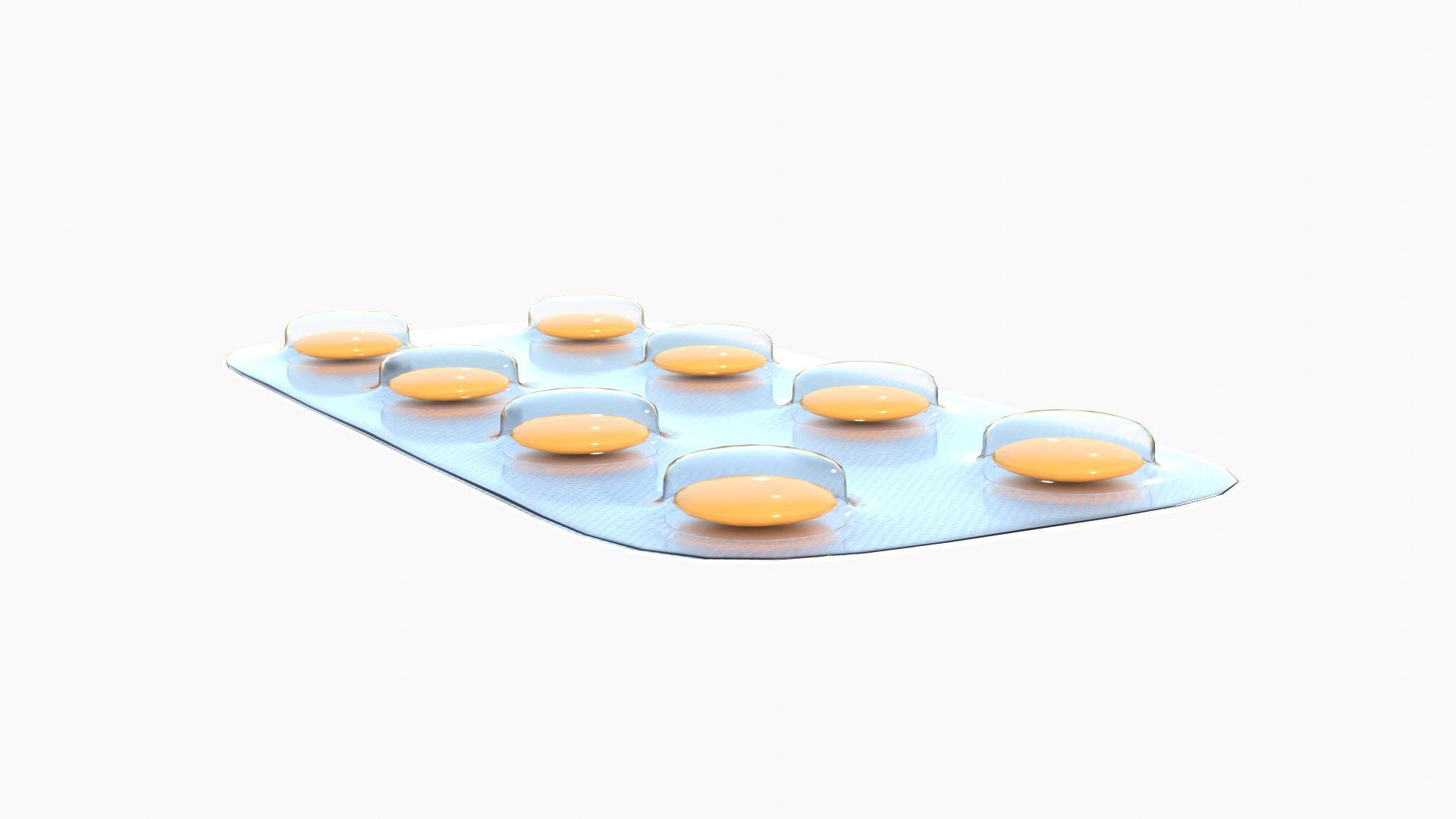 3D Blister Pills Pack Model - TurboSquid 2200154