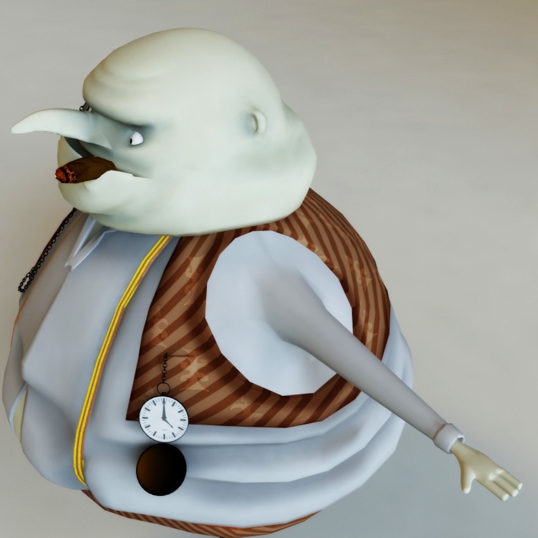 Funny Fat Boss 3d C4d
