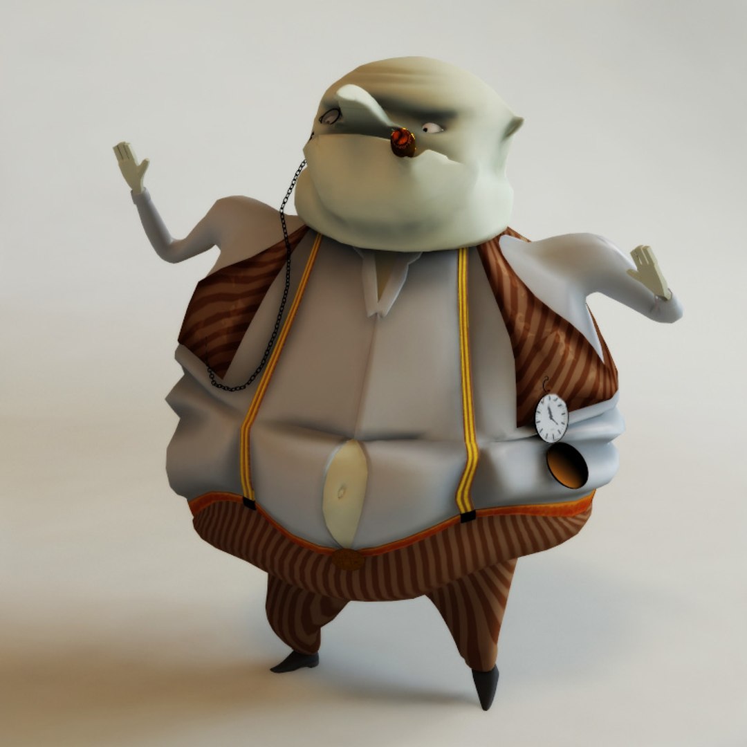 Funny Fat Boss 3d C4d