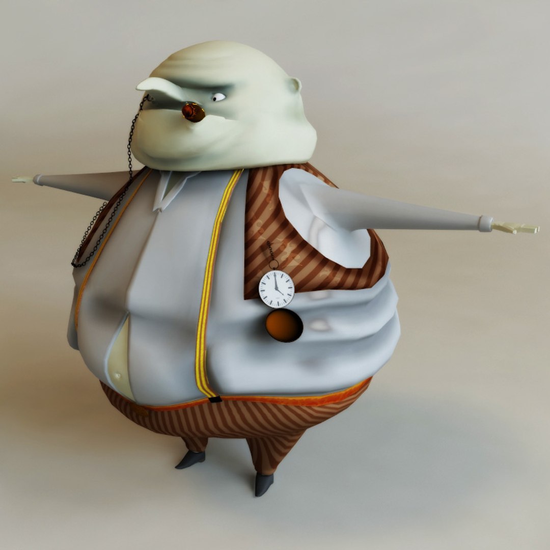Funny Fat Boss 3d C4d