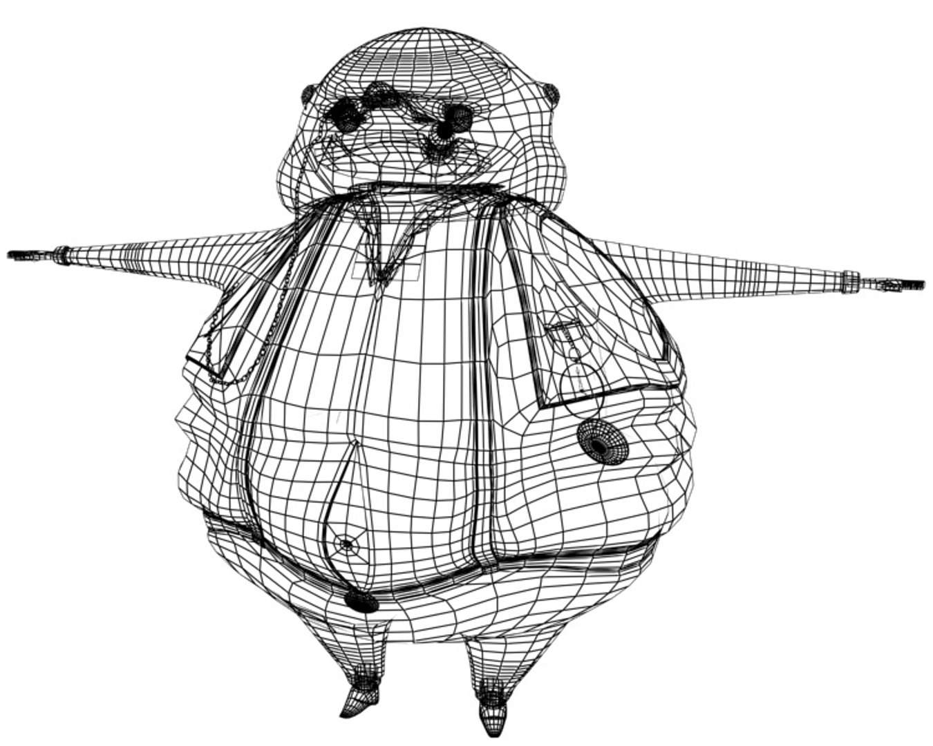 Funny Fat Boss 3d C4d