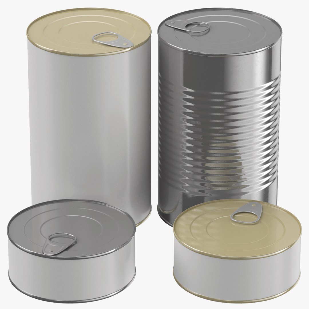Tin set 3D model - TurboSquid 1620076