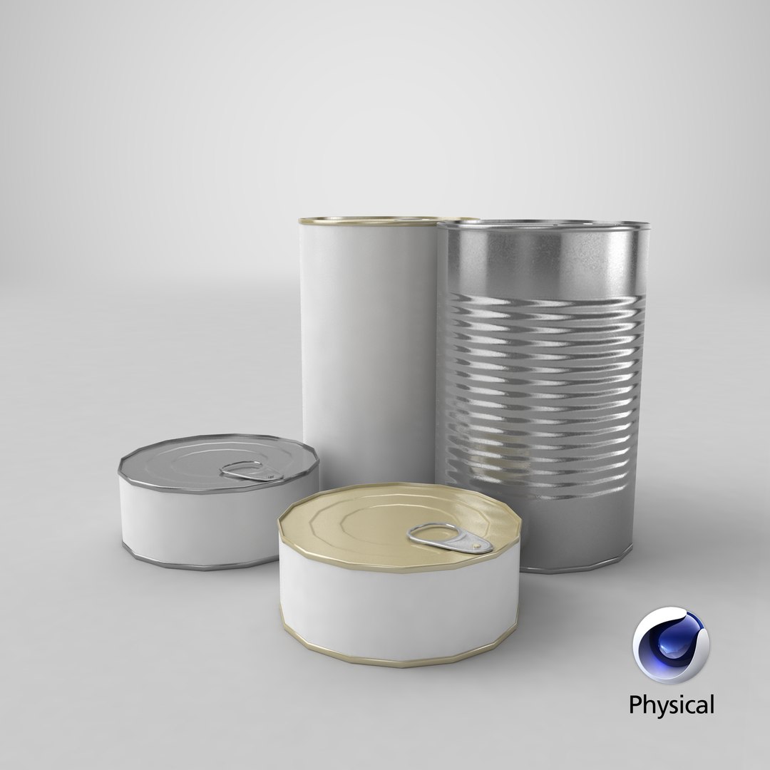 Tin set 3D model - TurboSquid 1620076