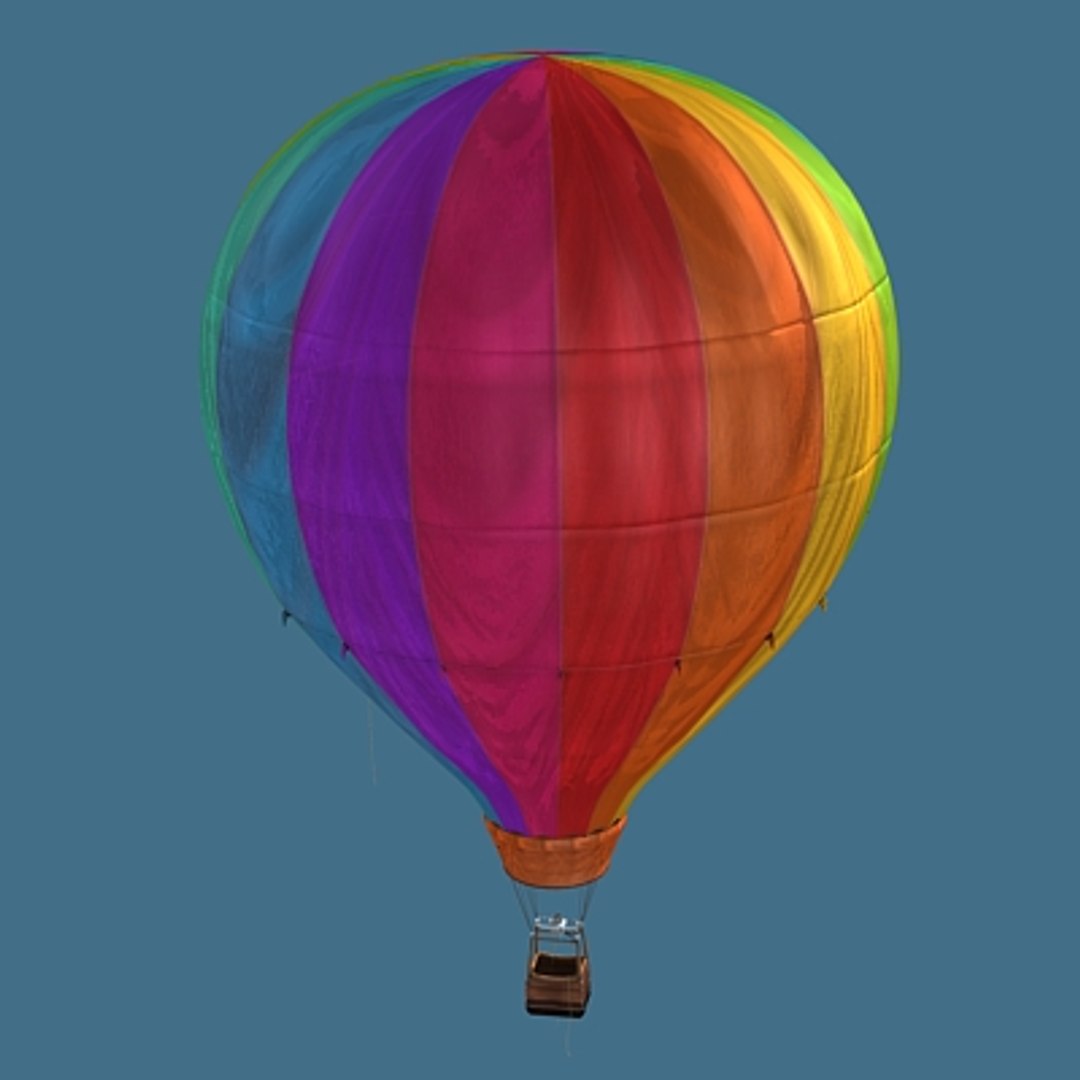 hot air balloon 3d model