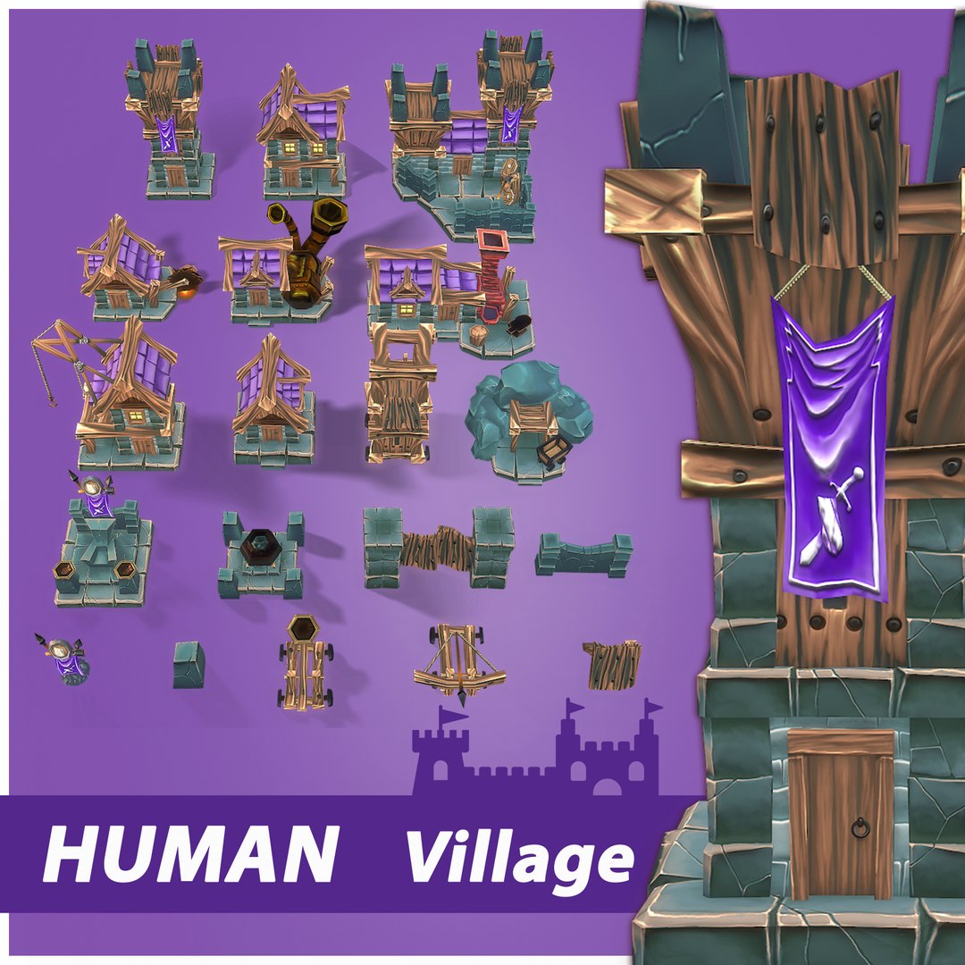 Human RTS Fantasy Building 3D Model - TurboSquid 1798937