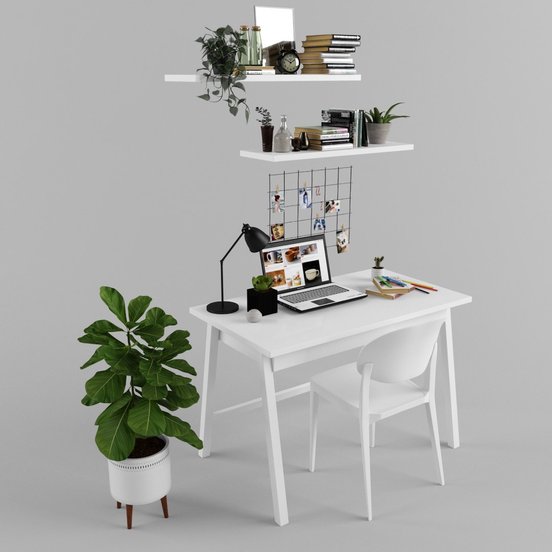 Work Table 3D Model - TurboSquid 1344867