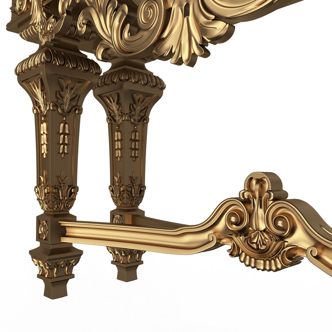 Classic Console Table 01 3D Model - TurboSquid 1815748