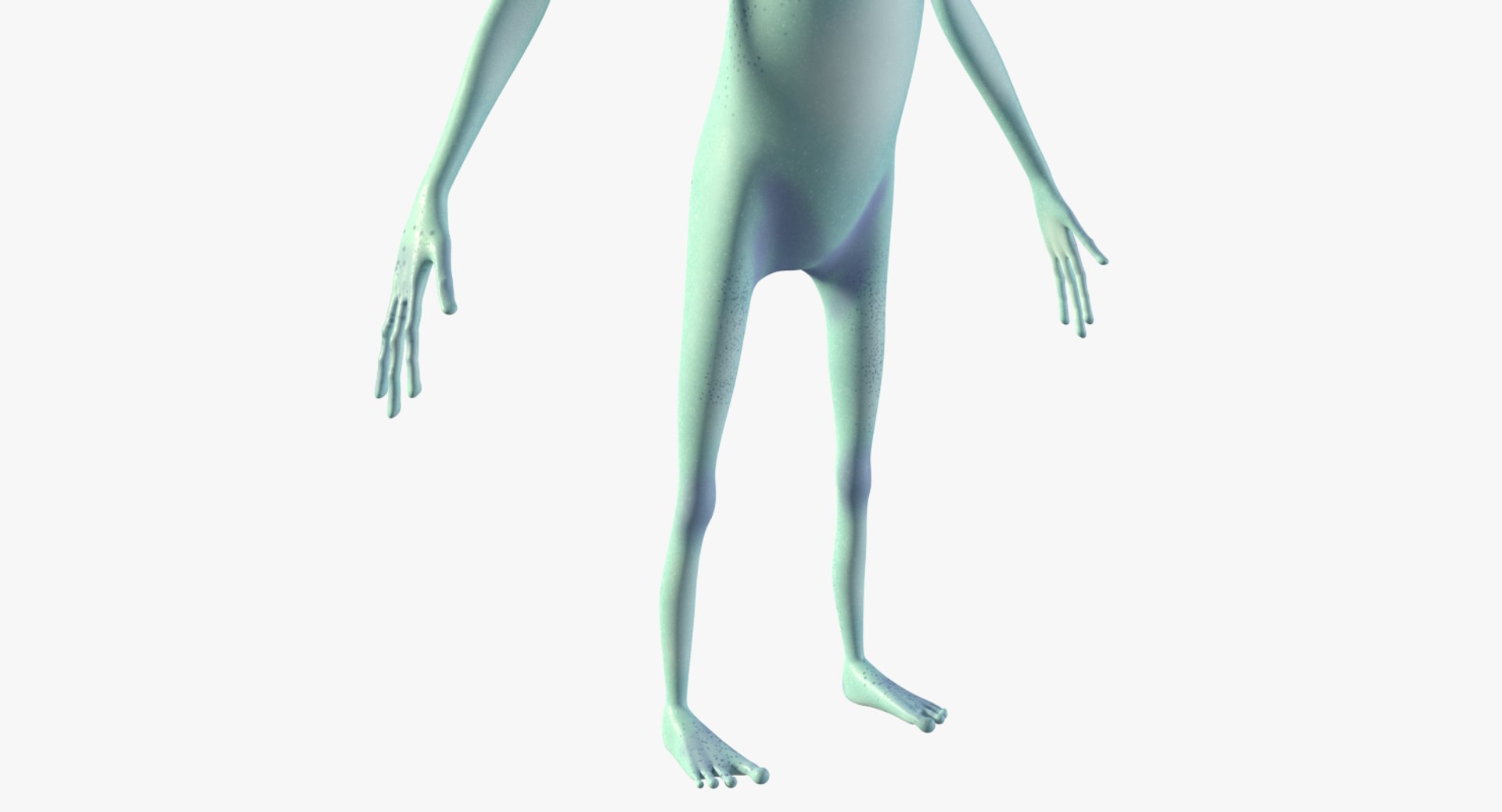 Grey Alien Cartoons 3d Obj