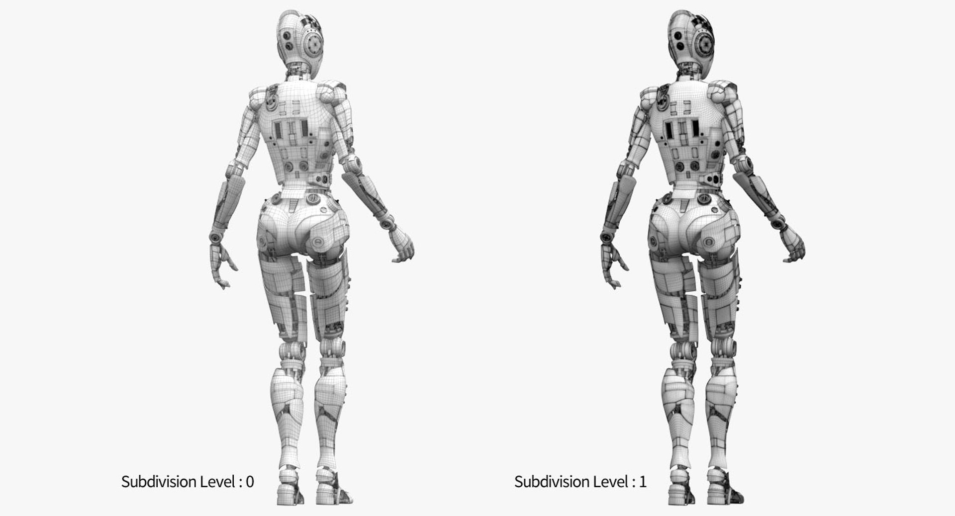 Female robot 3D - TurboSquid 1246090