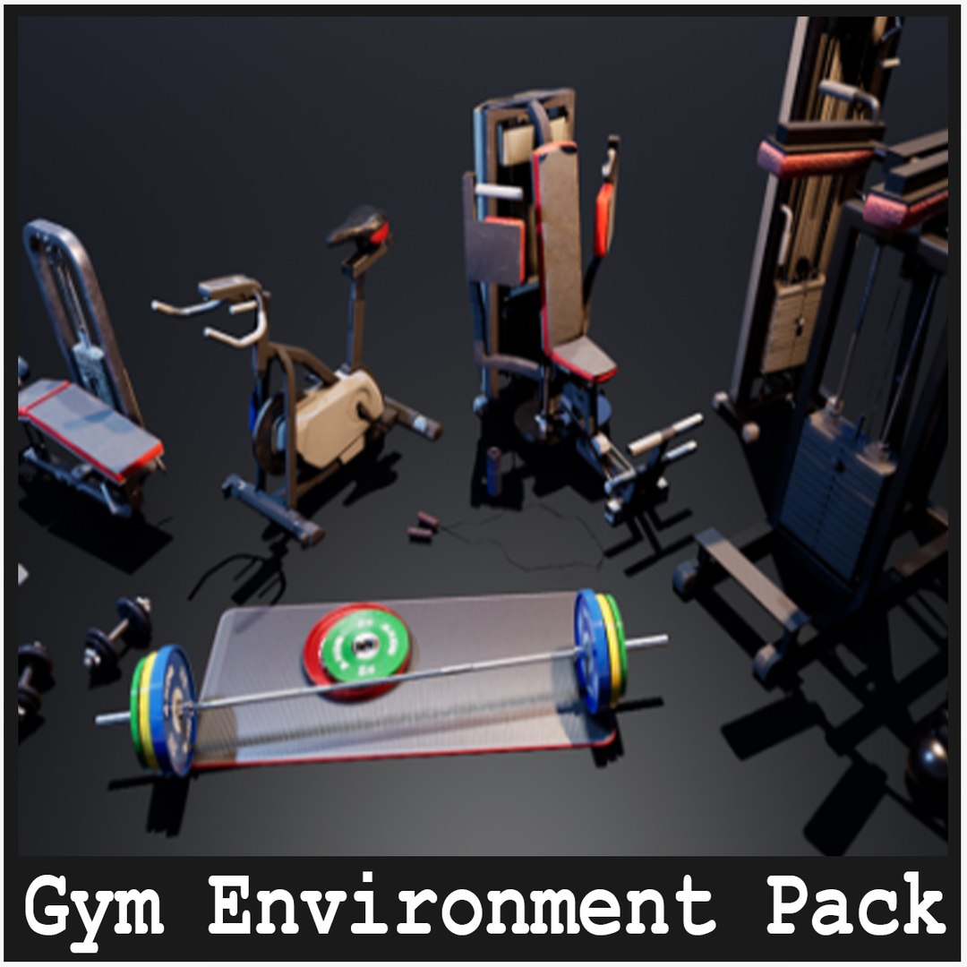 Gym Prop Package 3D Model - TurboSquid 1984519