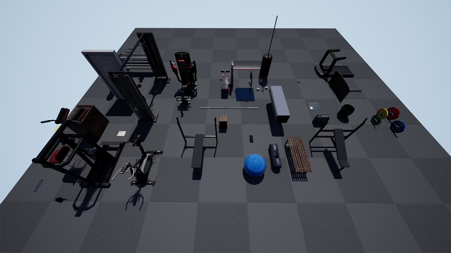 Gym Prop Package 3D Model - TurboSquid 1984519
