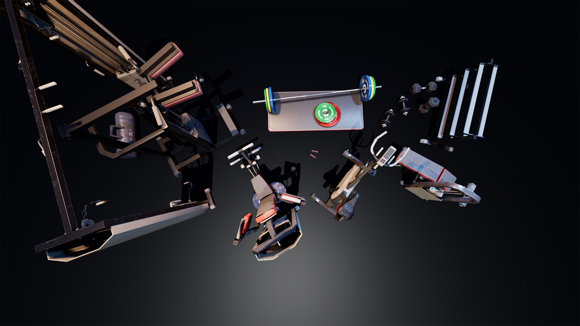 Gym Prop Package 3D Model - TurboSquid 1984519