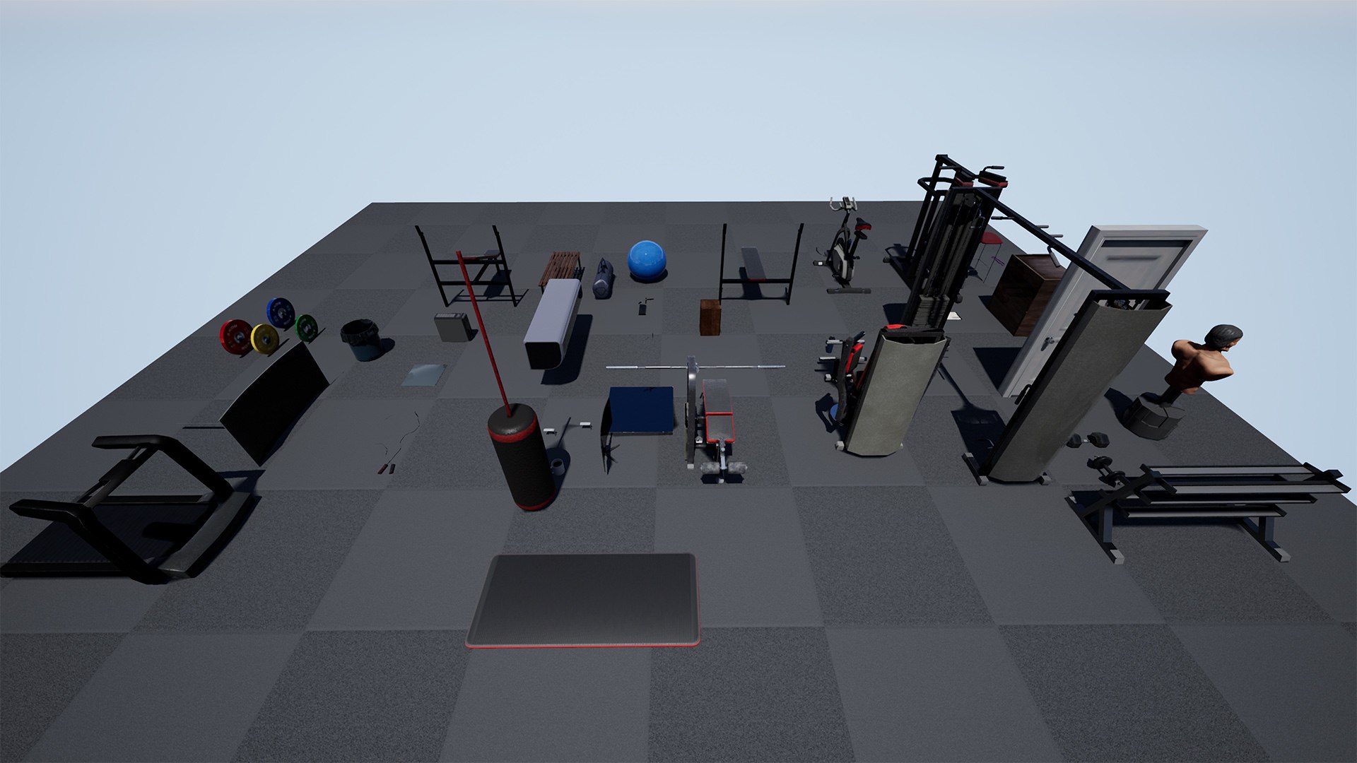 Gym Prop Package 3D Model - TurboSquid 1984519