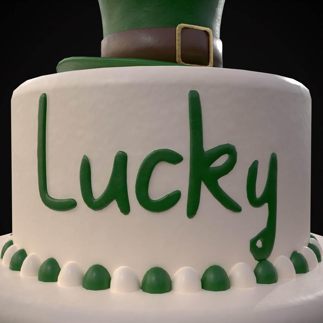 Lucky Tiered Clover Cake 3D Model - TurboSquid 2045678