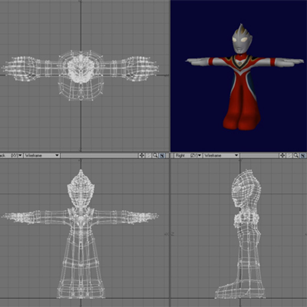 3d Character Ultraman Model