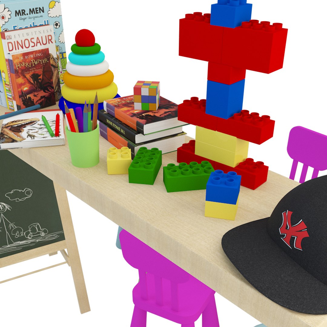 Set Children S Toys 3D Model - TurboSquid 1279071
