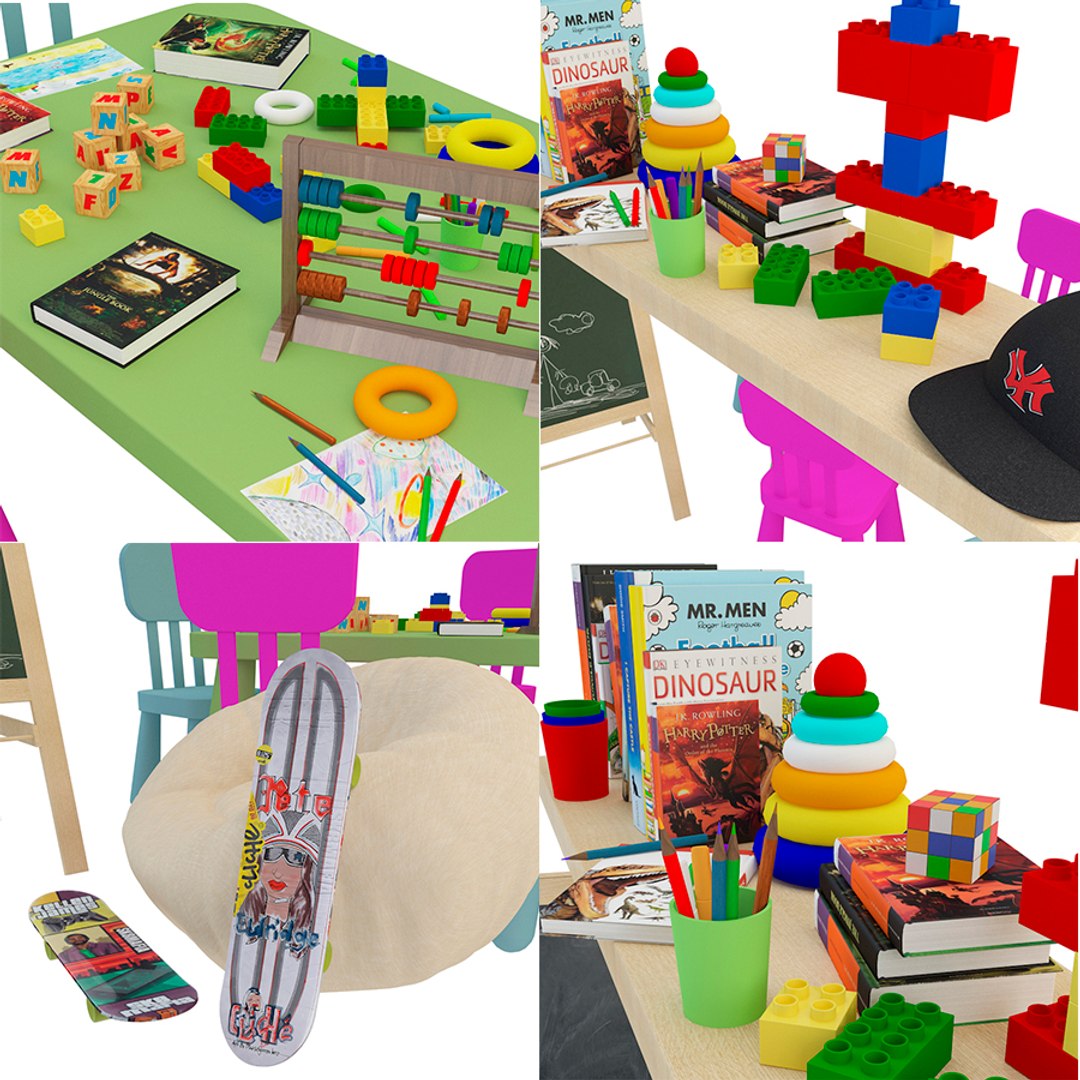 Set Children S Toys 3D Model - TurboSquid 1279071