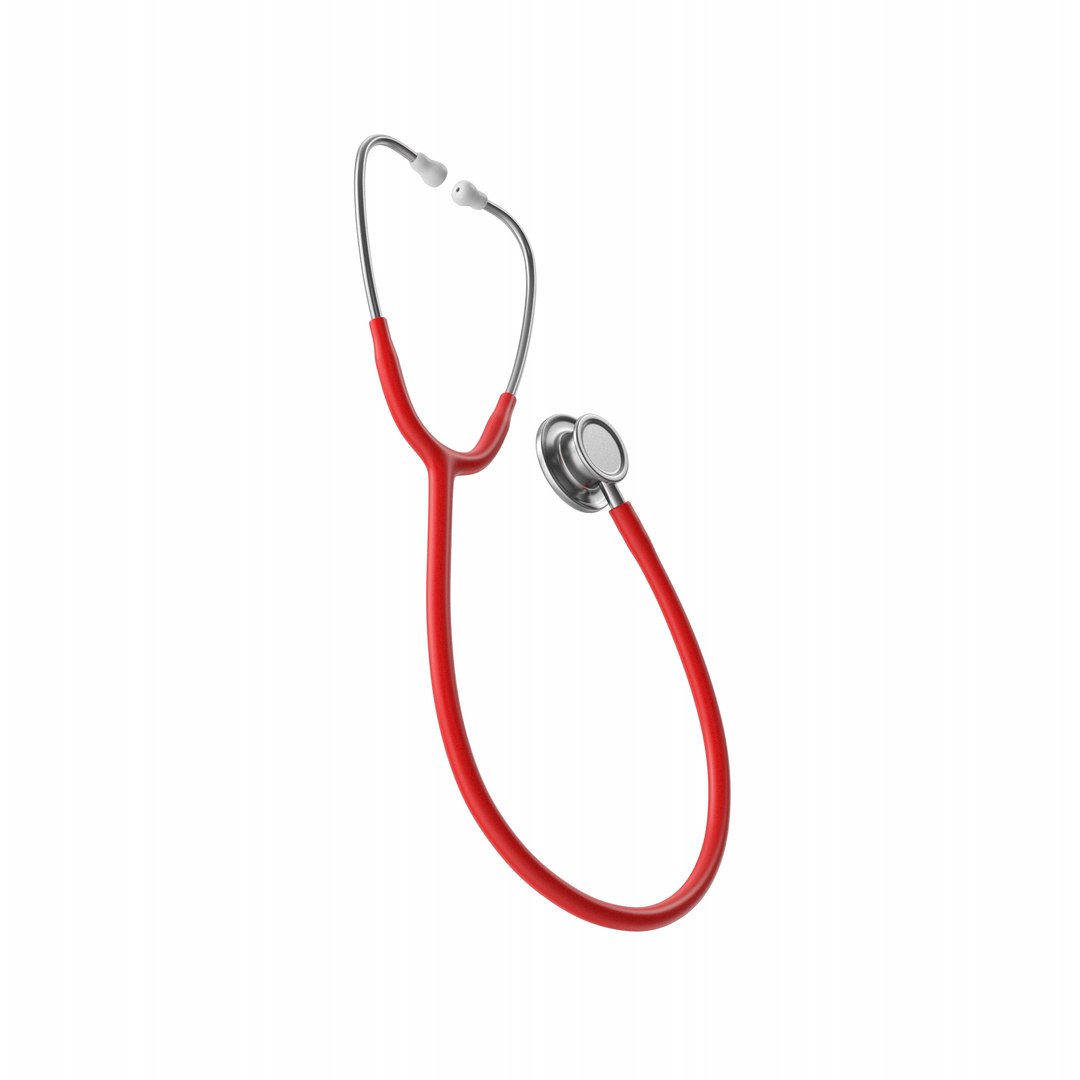 3D Stethoscope Red - TurboSquid 1837837
