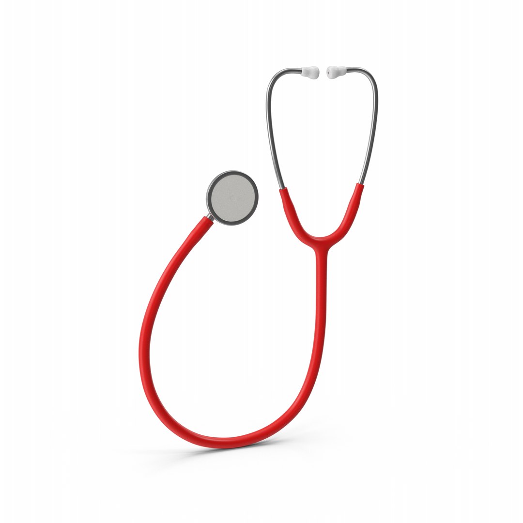 3D Stethoscope Red - TurboSquid 1837837