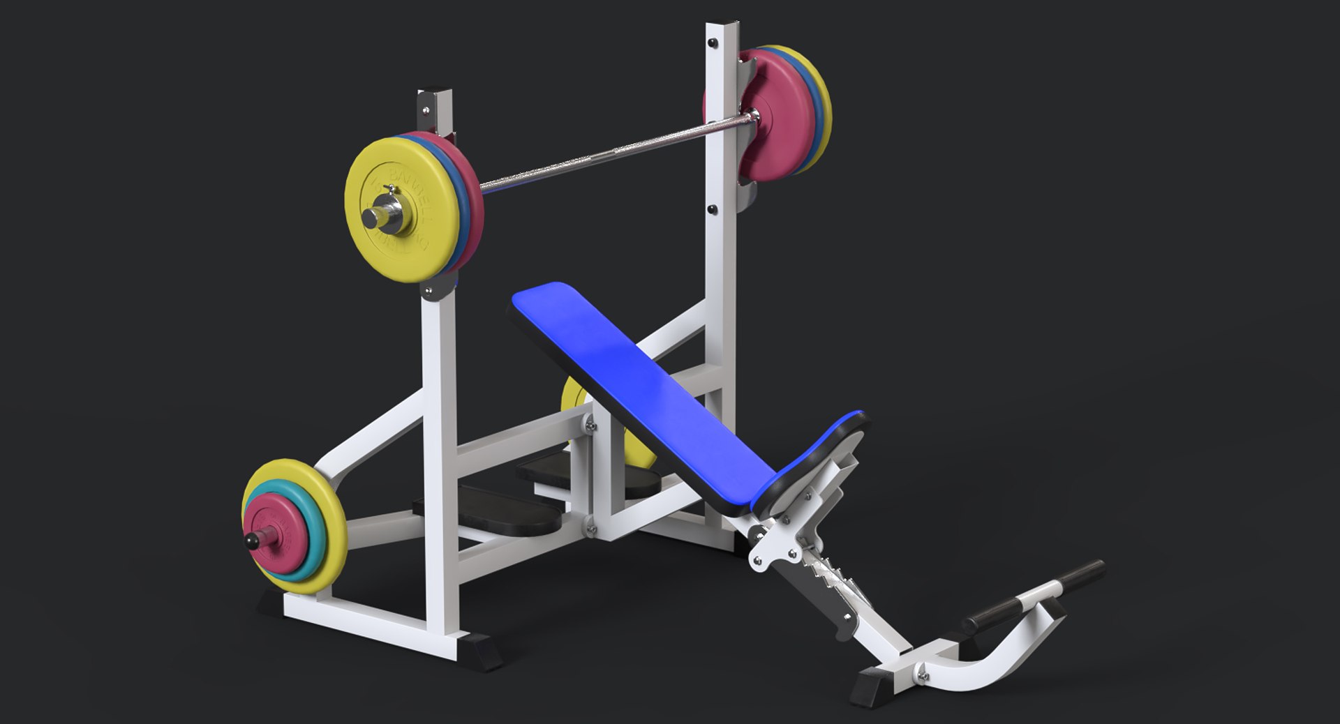 Weight Bench 3D - TurboSquid 1192712