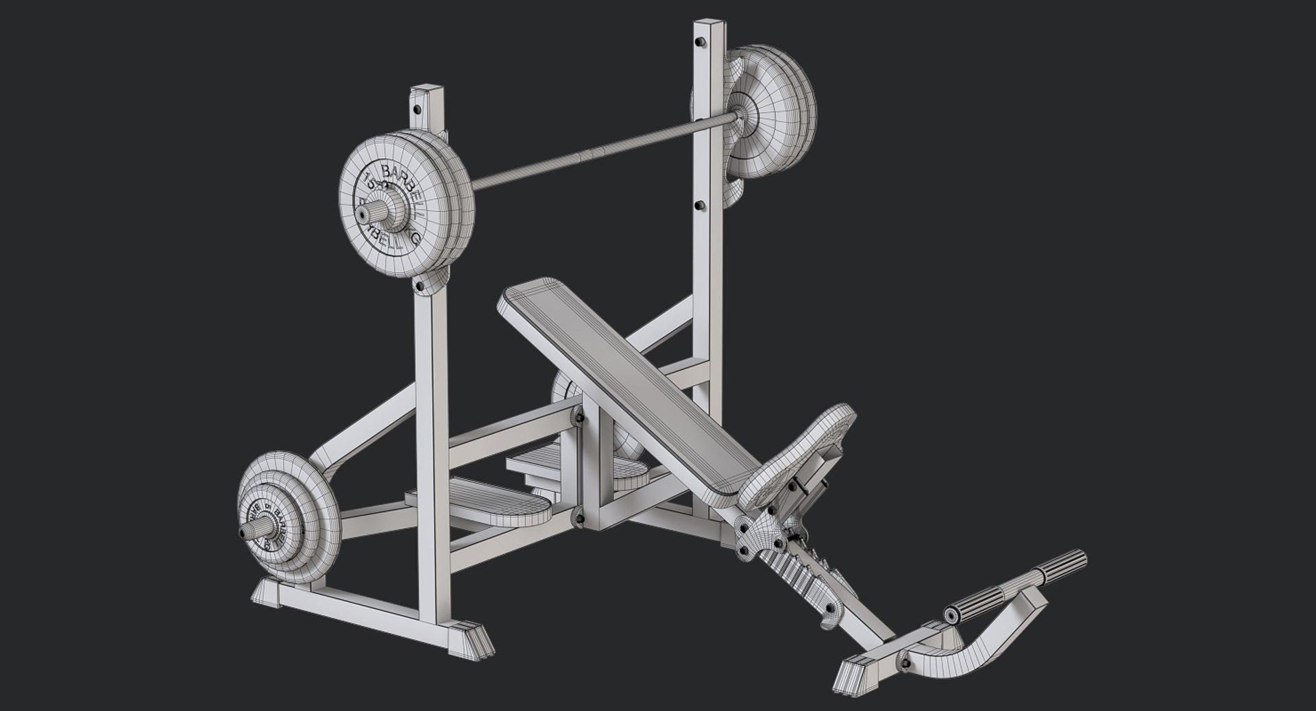 Weight Bench 3D - TurboSquid 1192712