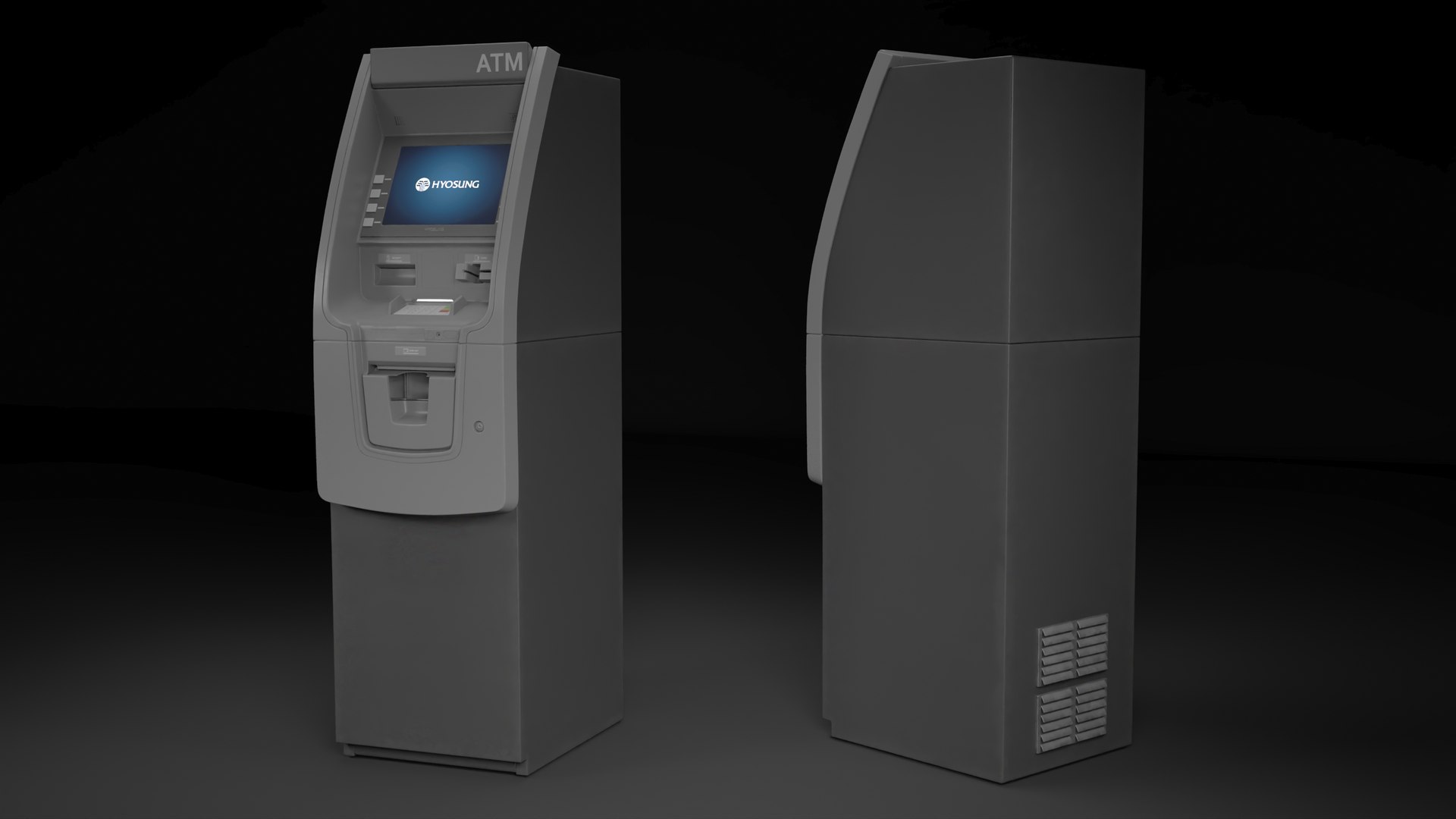 3D ATM Machine Hyosung model - TurboSquid 2178361